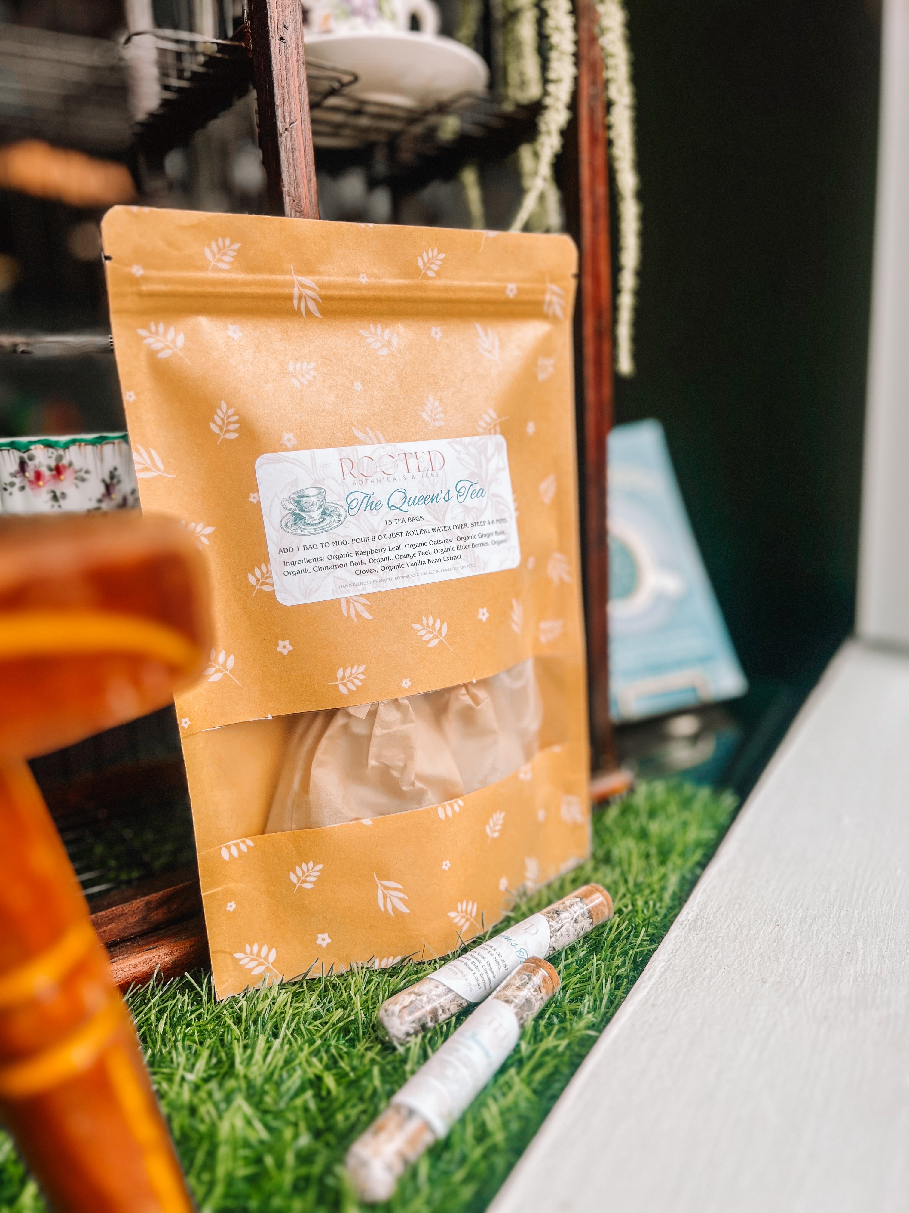 The Queen’s Tea – Rooted Botanicals & Teas